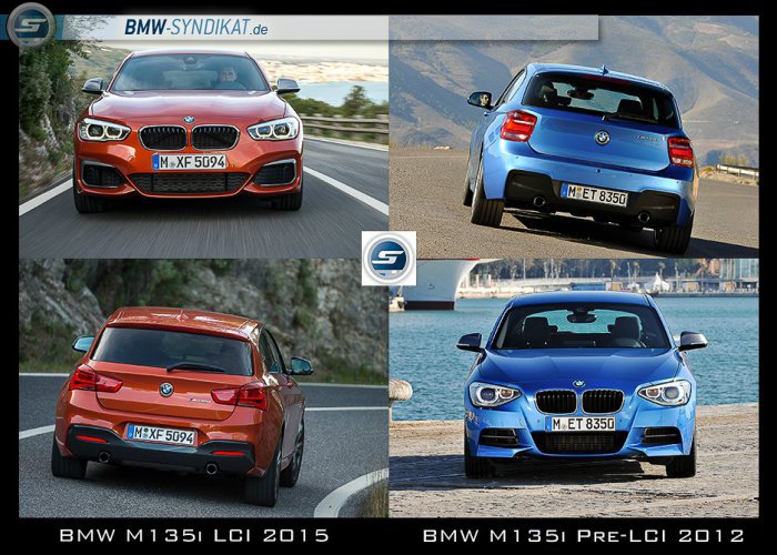 BMW M135i F20 F21 Vergleich Pre LCI Vs LCI 2015 Automobil Und